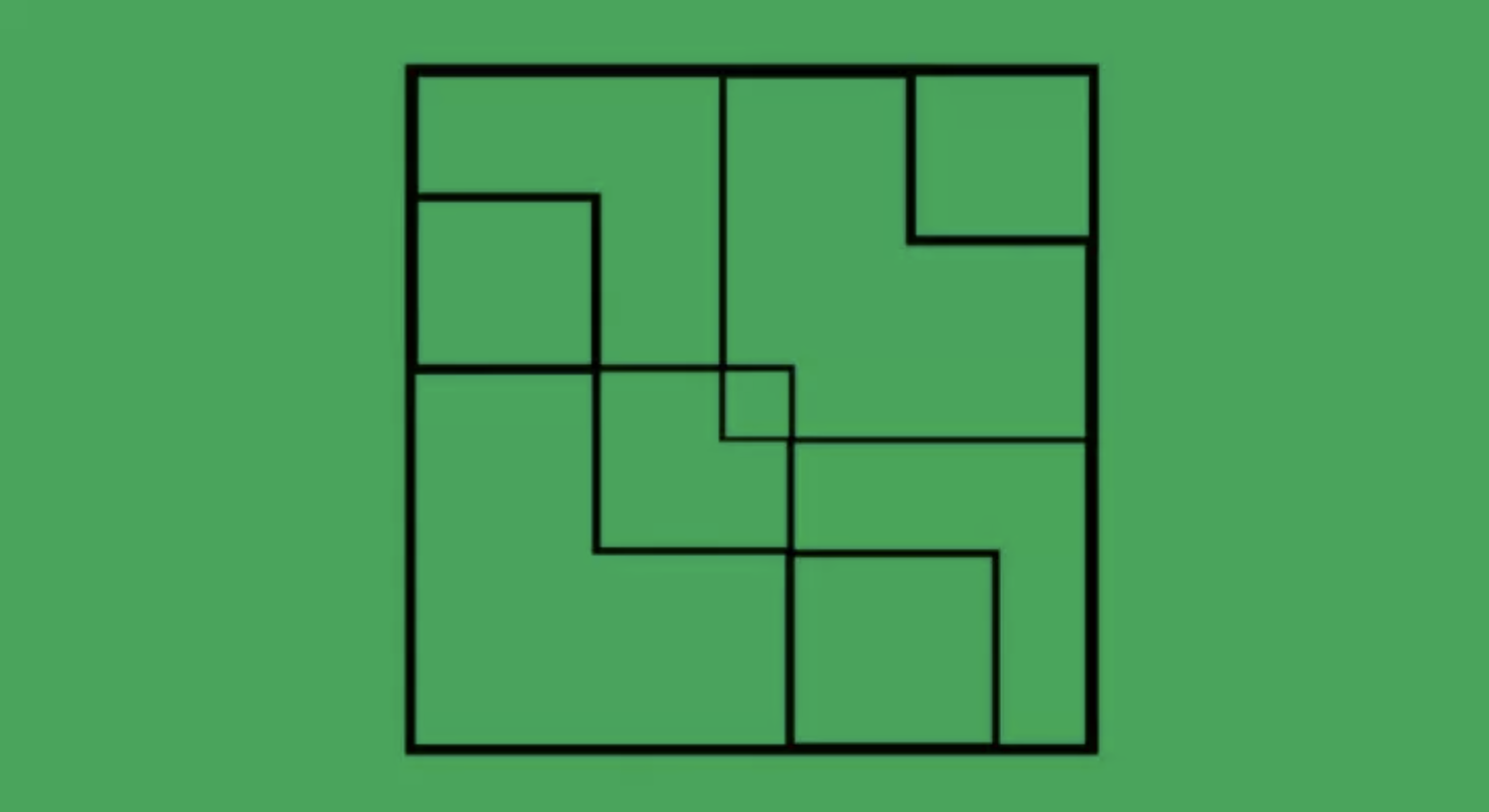Wie viele Quadrate zählst du? Tipp: Es sind mehr, als du denkst!
